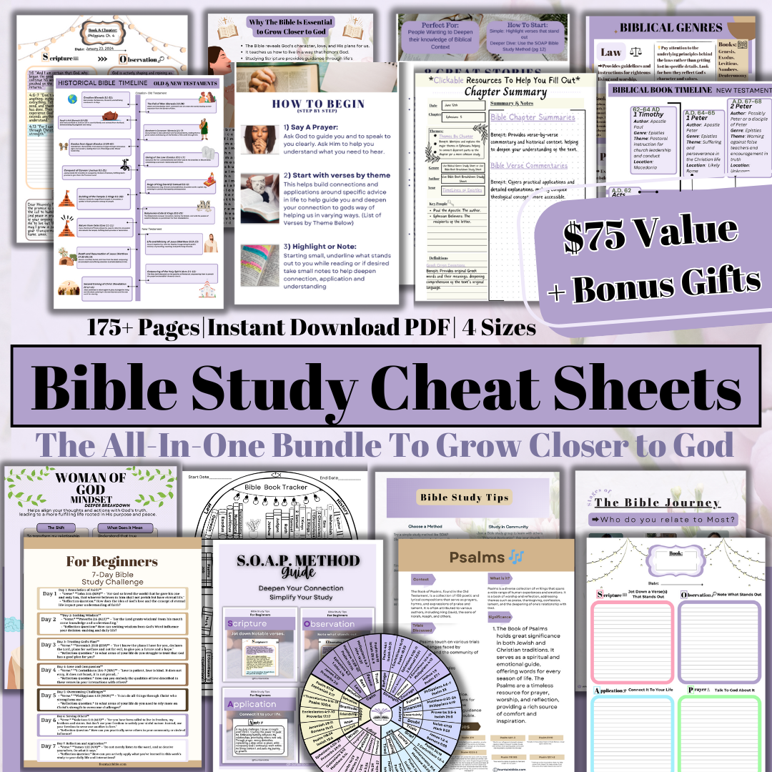 All In One Transform Your Relationship With God Bible Study Sheet Bund ...