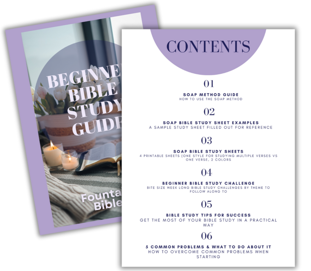 Beginner Bible Study Guide – Fountain Bible