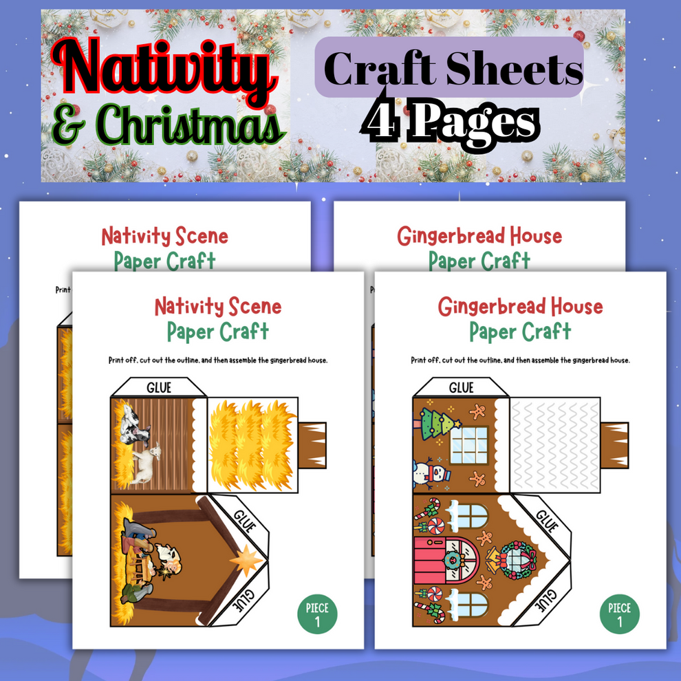 Nativity Christmas Activity Bundle Ages 4-9 Printable & Digital ...