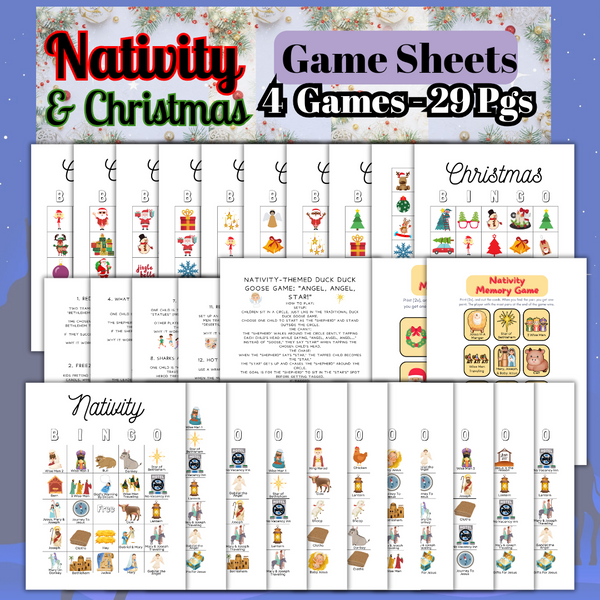 Nativity Christmas Activity Bundle Ages 4-9 Printable & Digital ...
