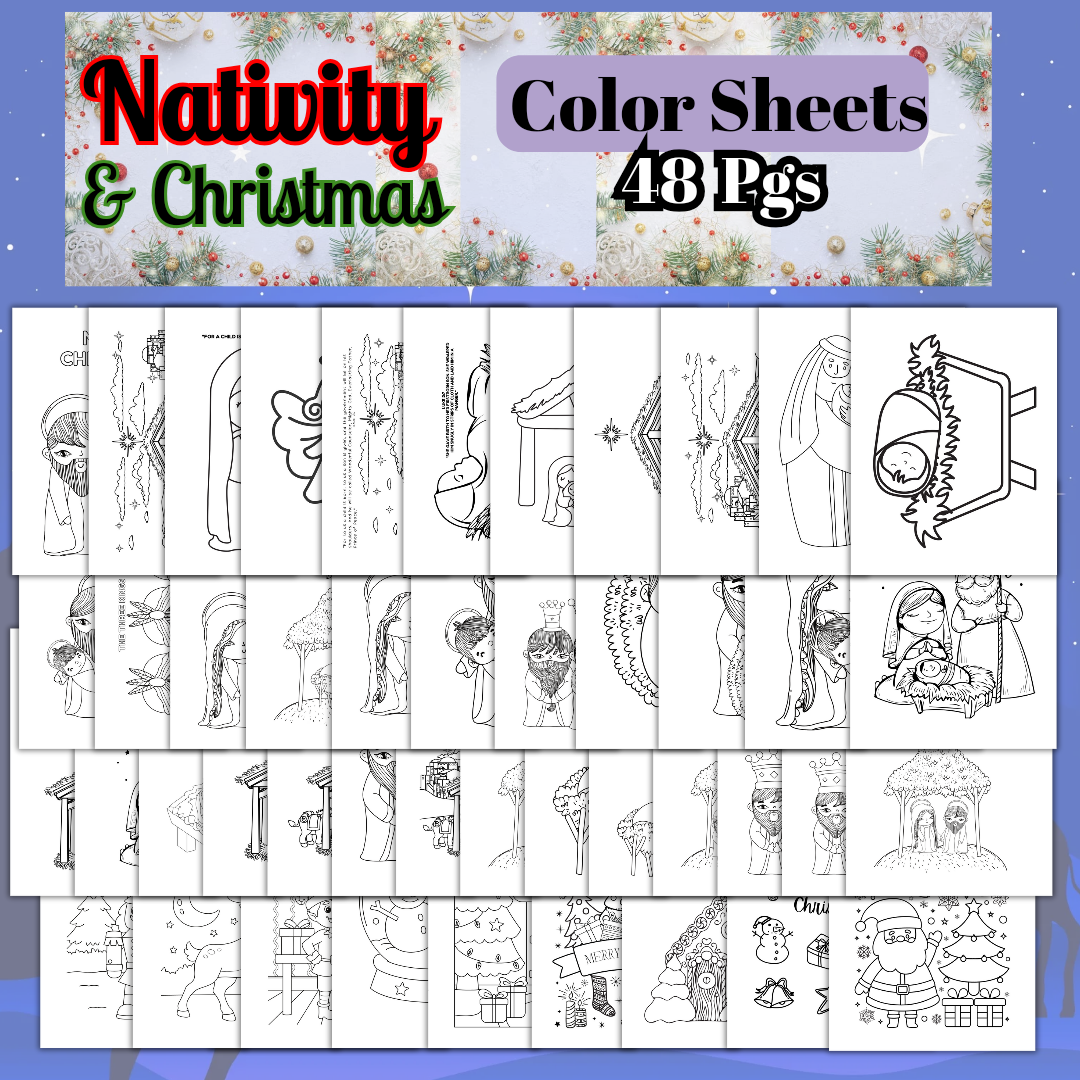 Nativity Christmas Activity Bundle Ages 4-9 Printable & Digital ...