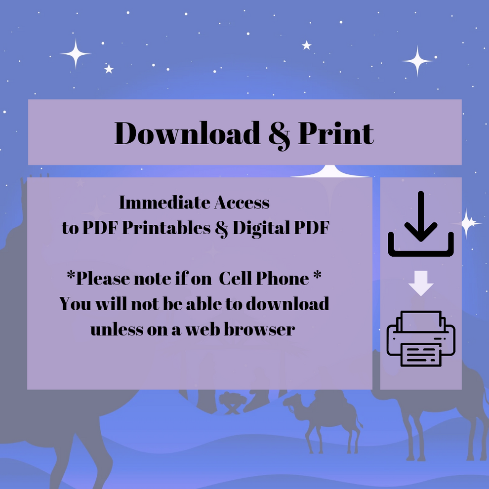 Nativity Christmas Activity Bundle Ages 4-9 Printable & Digital ...